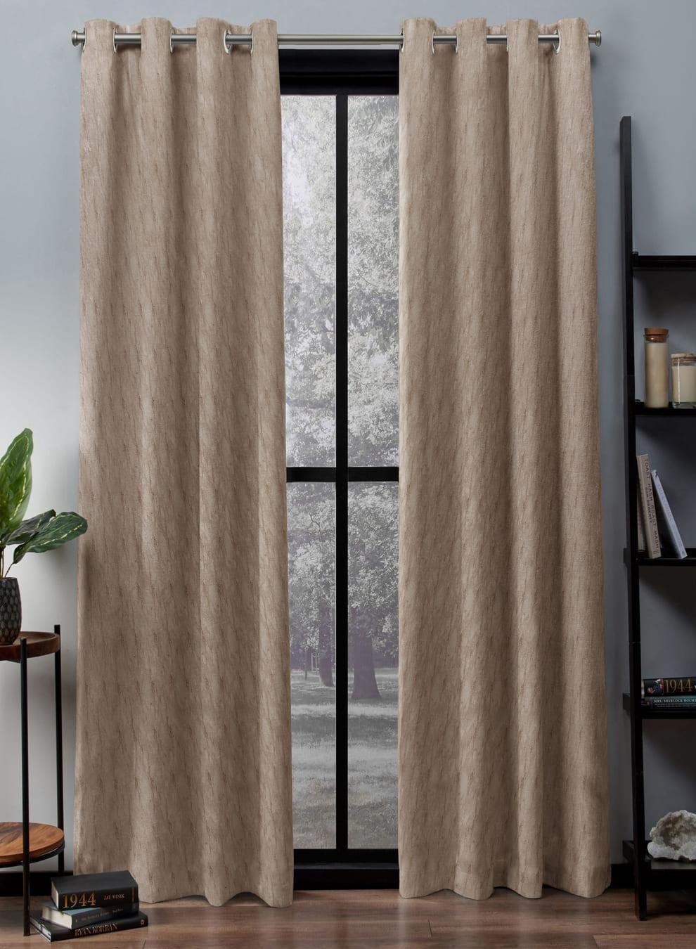 Flavia Jacquard Blackout Curtains | Artistic Texture & Total Light Blo – Home Crayons